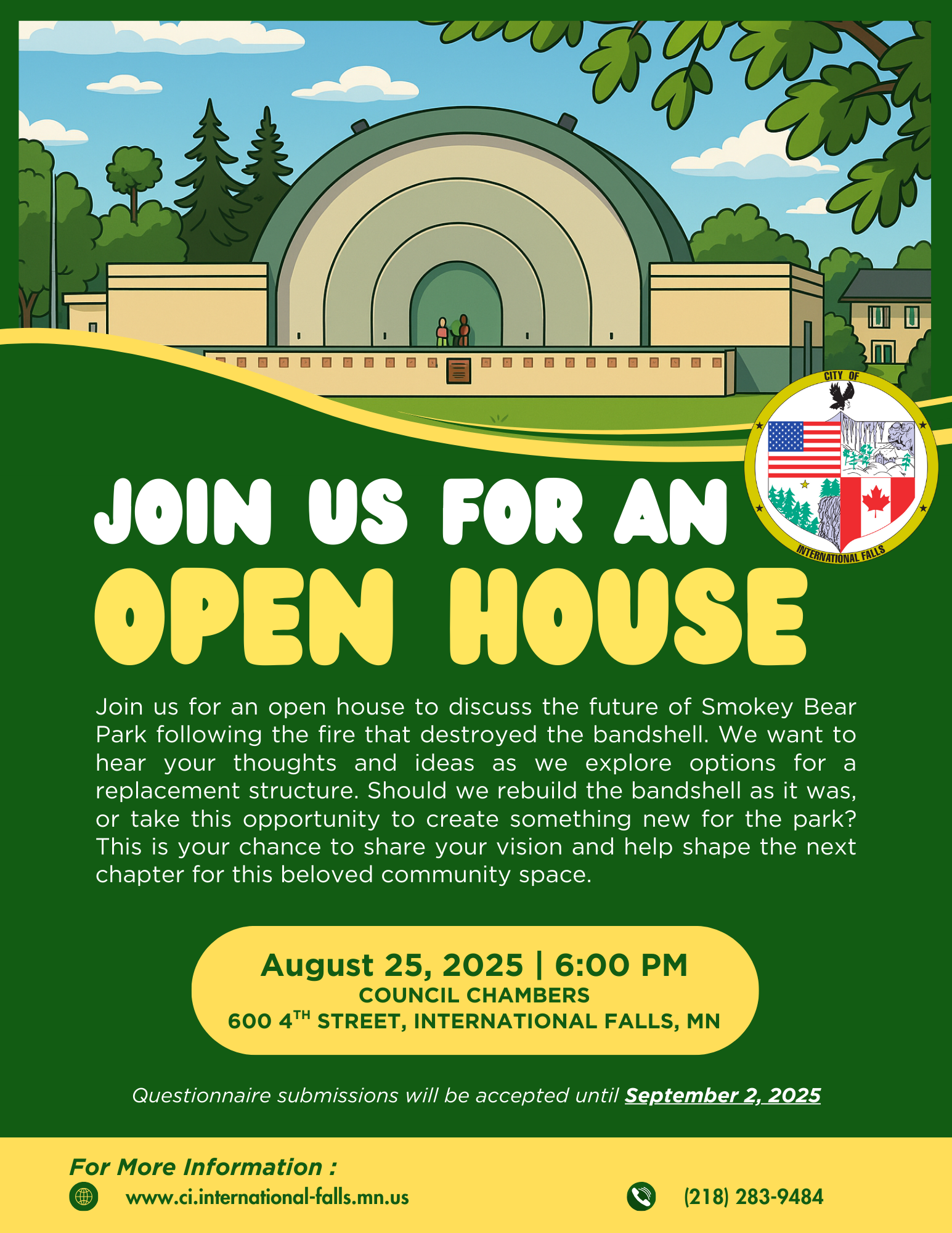August 25, 2025 Open House & Questionnaire – City of International ...